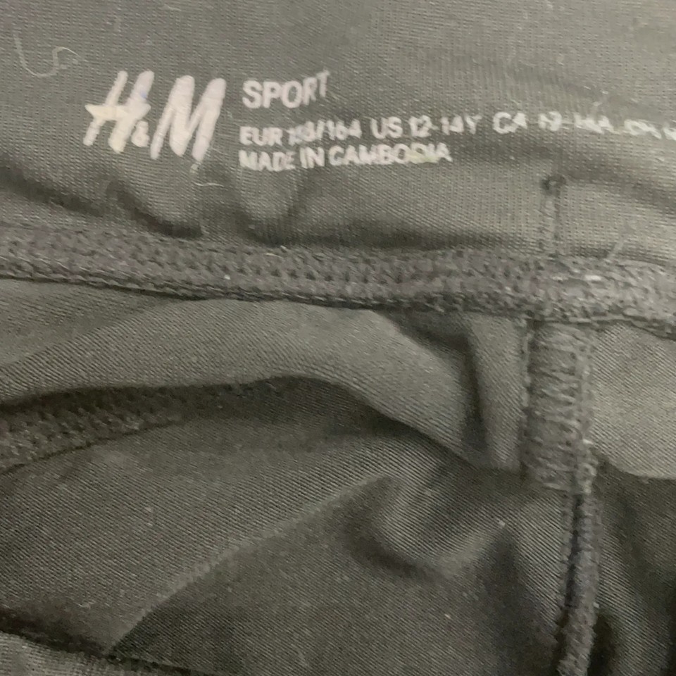 H&M Sport, Sportleggings, Größe: 158, Schwarz, Elasthan/Polyester #Bbu ...