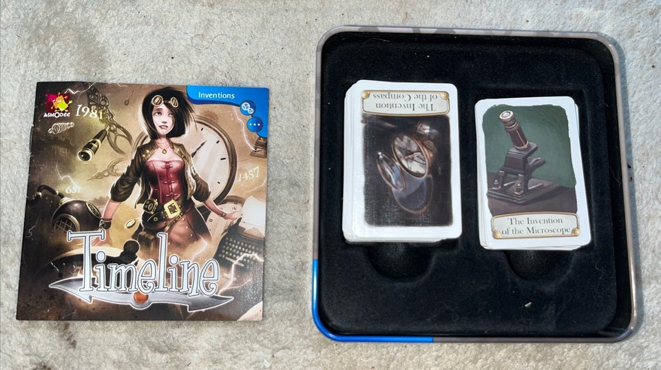 Timeline Inventions Card Board Game 3558380011453| eBay