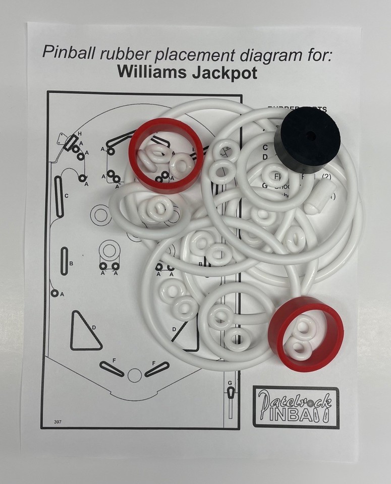 1971 Williams Jackpot Pinball Machine Maintenance Tune Up Kit | eBay