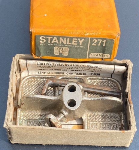 Vintage Stanley No. 271 Small Router Plane Tool Made in England in Box ...