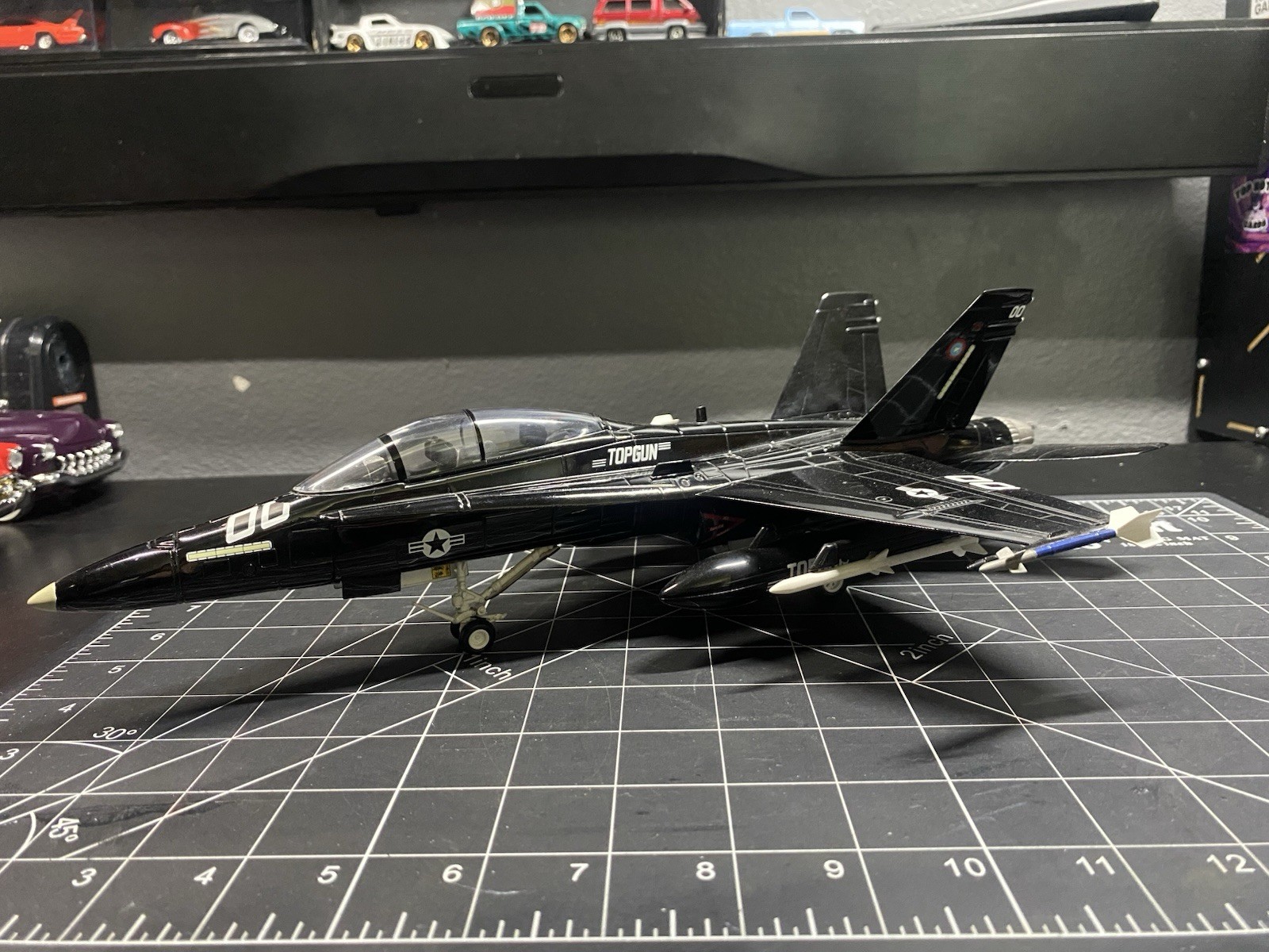 F18 HORNET BLACK TOP GUN RARE 1:48 FRANKLIN MINT COLLECTION ARMOUR DIE ...