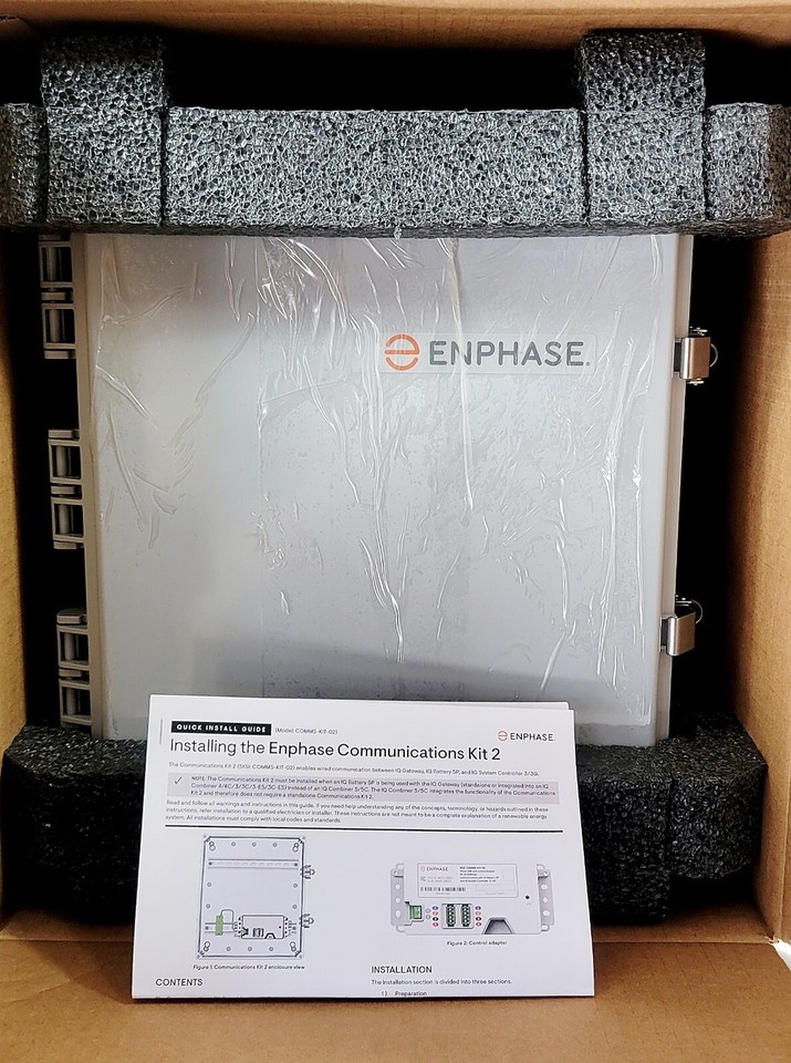 Enphase Wired Communication Kit COMMS-KIT-02 with Enclosure 883-02015 ...