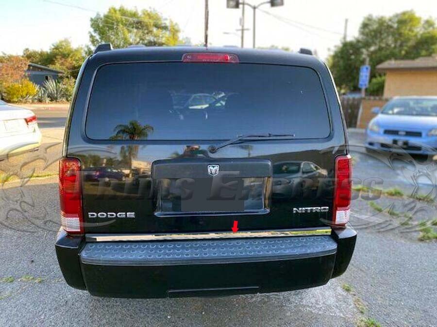 fit:2007-2011 Dodge Nitro Rear Trunk Lid Bumper Door Trim Cover Stainless | eBay