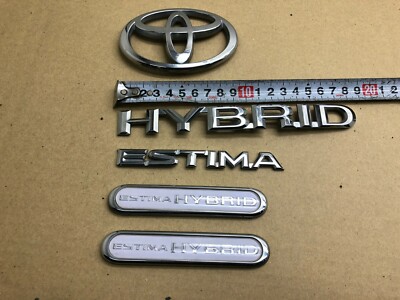 JDM TOYOTA ESTIMA AERAS PREVIA HYBRID SET OF REAR GATE EMBLEMS OEM | eBay
