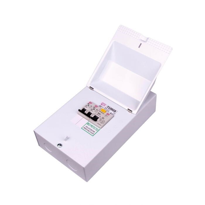 Fusebox F100GRA Metal Garage Consumer Unit 63A 30mA RCD & 6A 16A MCB ...
