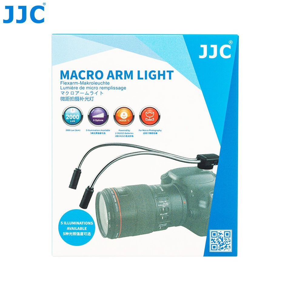 JJC LED Macro Arm Light 2 LED For Canon EOS 60D 5D MarkⅡ Ⅲ 700D 6D 70D ...