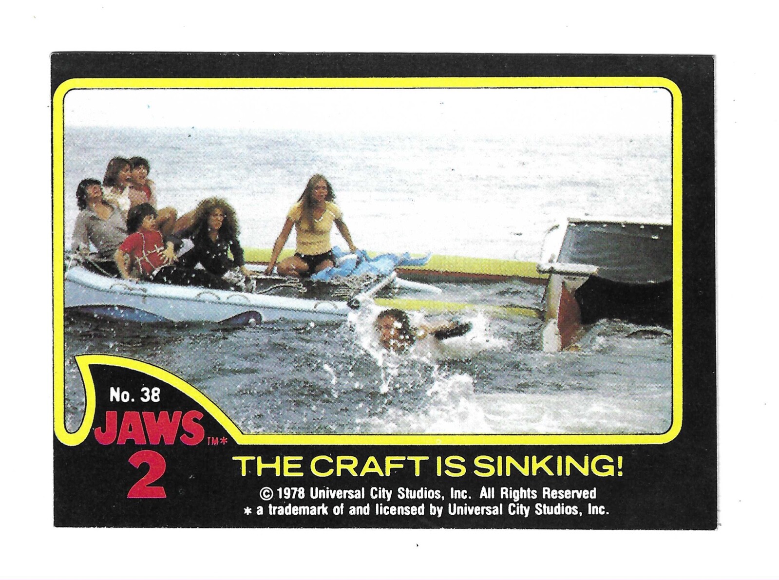 1978 Topps Jaws 2 #38 The craft is sinking! (complete your set) | eBay