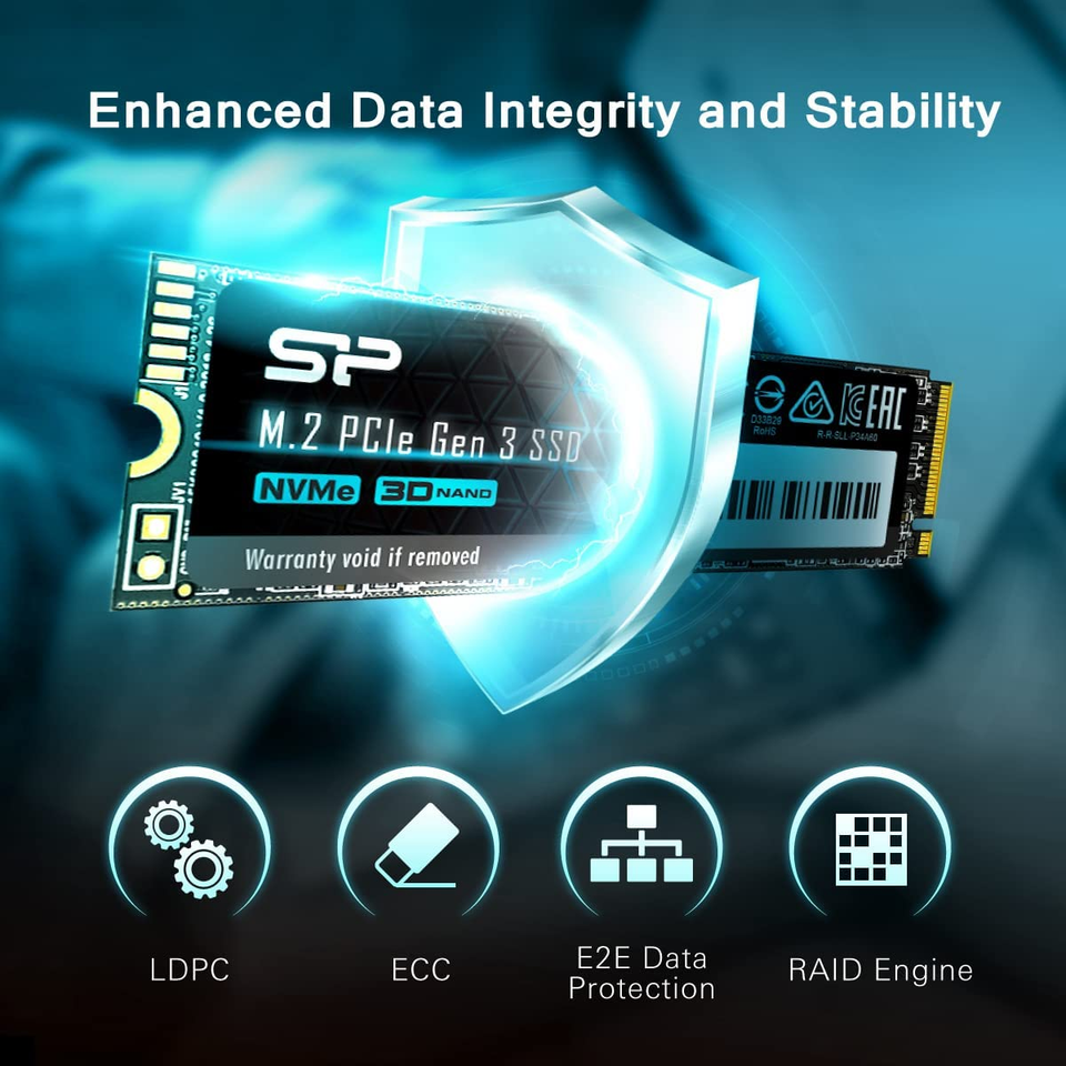 2TB Nvme M.2 Pcie Gen3X4 2280 SSD Solid State Drive Speeds up to 2 ...