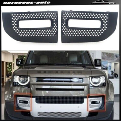 Fit For Land Rover Defender 2020-2023 Pair Front Fog Light Lamp Cover ...