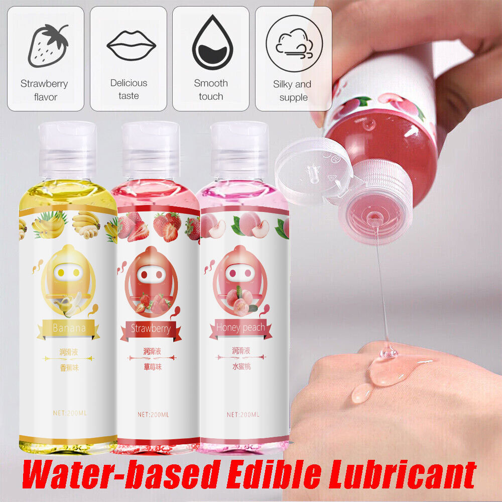 Edible Fruit Flavor Sex Lube Lubricant Gel Water Based Oral Sex Massage ...