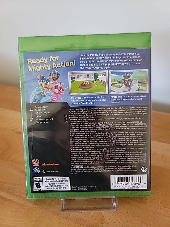 Nickelodeon Paw Patrol Mighty Pups Save Adventure Bay Xbox One & Xbox ...