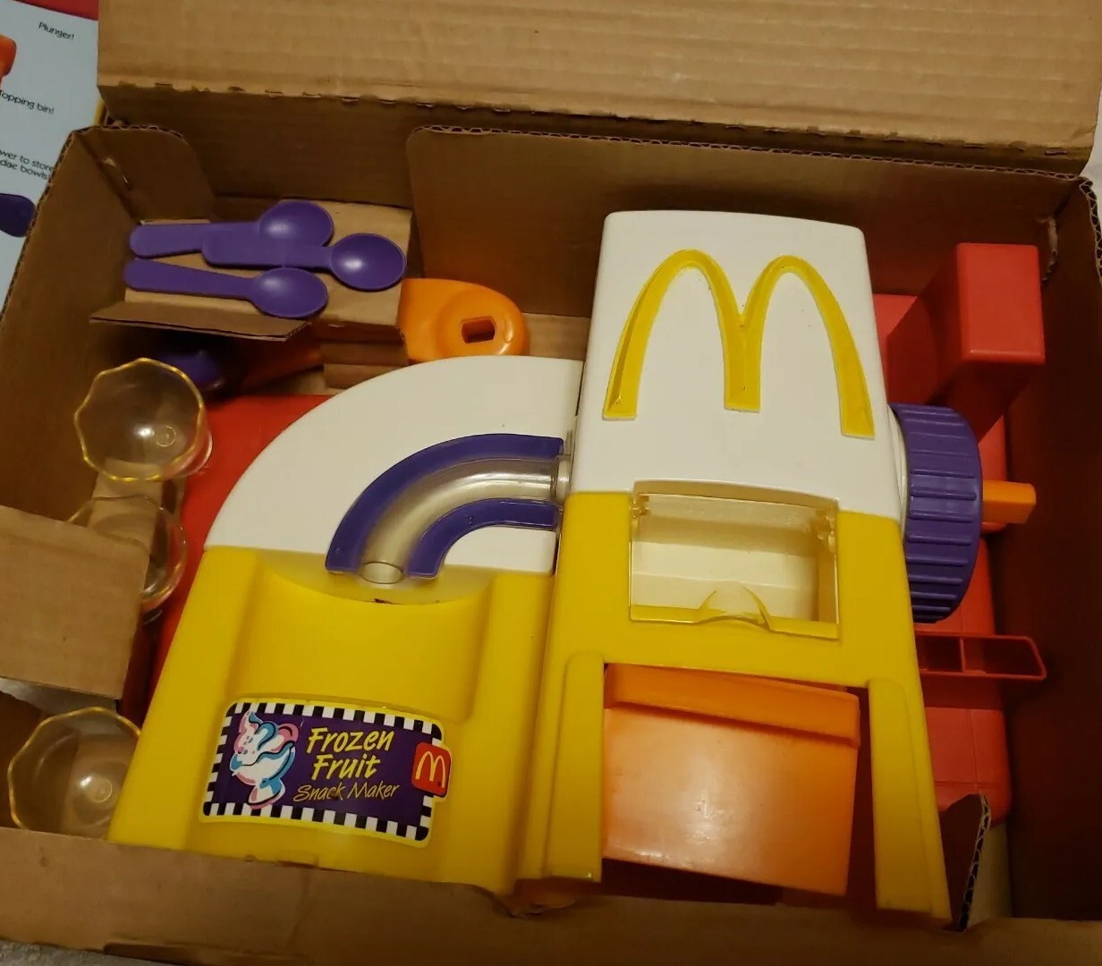 McDonalds Happy Meal Magic Frozen Fruit Snack Maker by Mattel 1993 NOB ...
