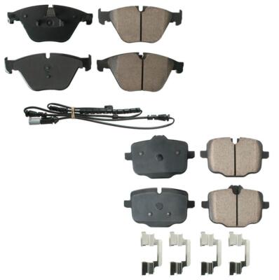 Akebono Euro Front and Rear Ceramic Slotted Brake Pad Kit For BMW F06 ...