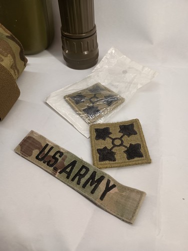Vintage US Army Military Lot Pouches - Canteen - Flashlight - Hat ...