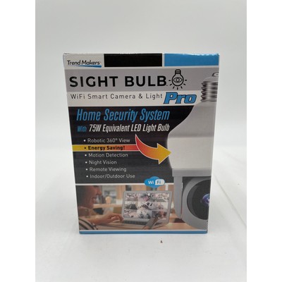Trend Makers Sight Bulb Pro Security Camera Two Way Night Vision Motion ...