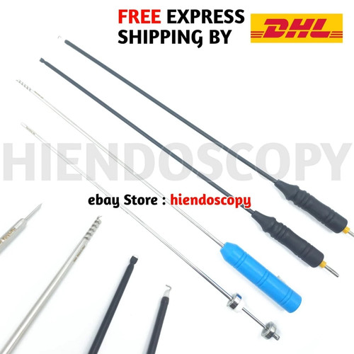 Laparoscopic L HOOK SPATULA PUNTURE NEEDLE MAYOMA SCREW SET LAPAROSCOPY ...