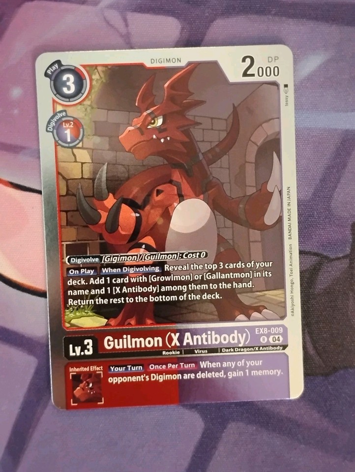 Guilmon (X Antibody) EX8-009 R Digimon CCG | Chain of Liberation NM | eBay
