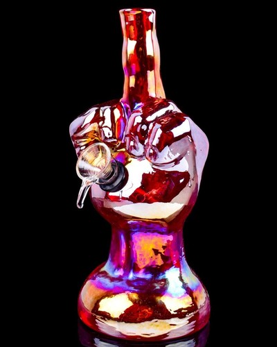 THICK 8" CUTE Finger Hand BONG HEAVY Glass Water Pipe GIRL Pipe HOOKAH ...