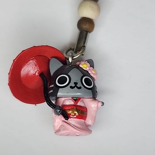 Monster Hunter 1" Airou Palico Felyne Kyoto Pink Kimono Figure Keychain ...