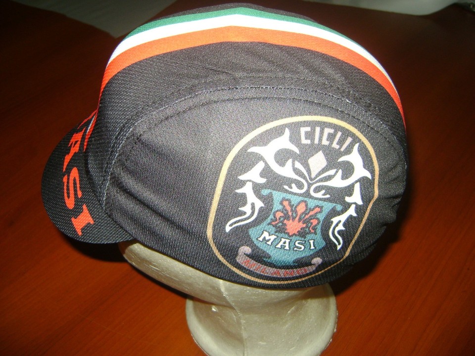 MASI CYCLING CAP ITALIA HAT CAP POLYESTER SUBLIMATED UV RAY PISTA ...