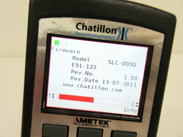 Chatillon Dfs2-r-nd Force Gauge 500 LB Remote Loadcell Charger Dfsii ...