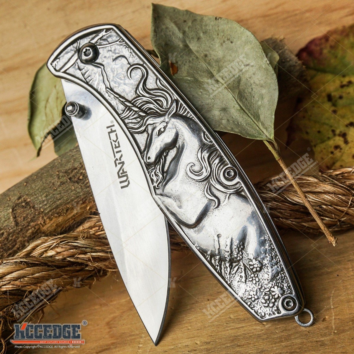 Most Expensive Folding Knife Brown Bear 3D Relief Folding Knife