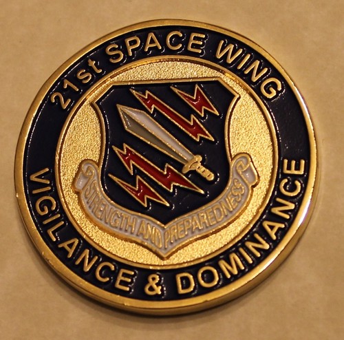 21st Space Wing Command Chief Master Sergeant Air Force Challenge Coin ...