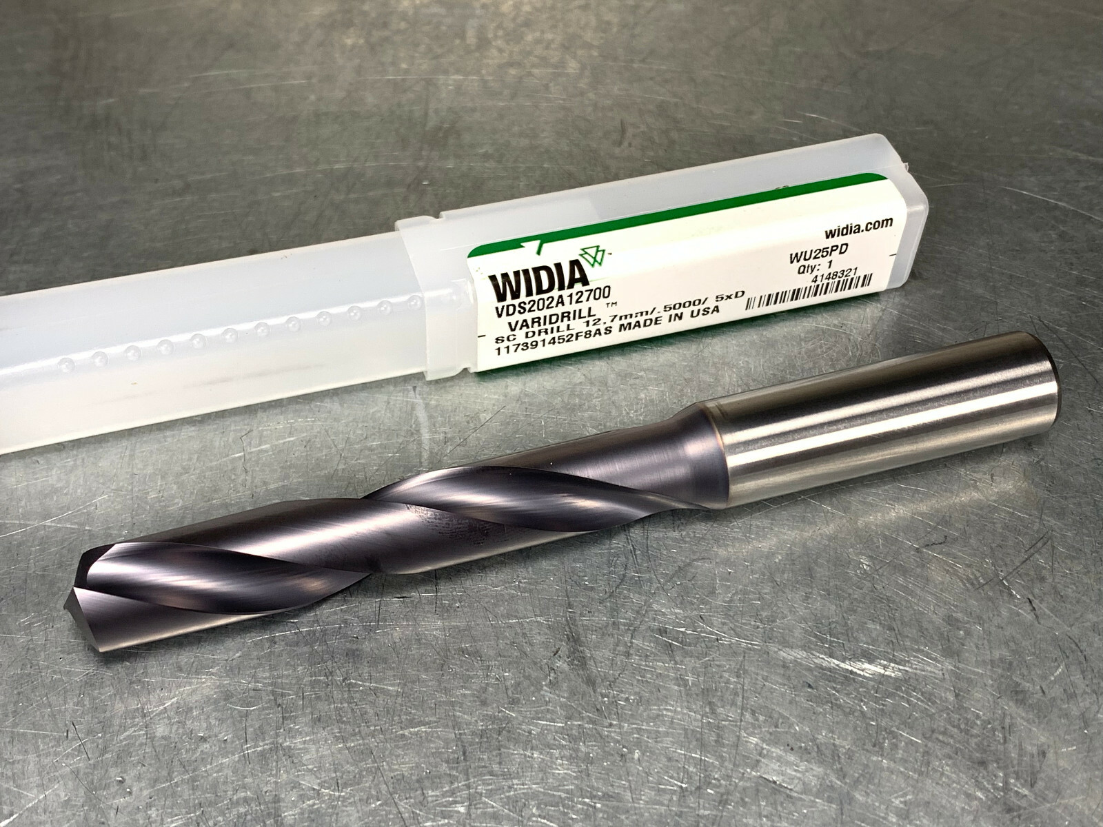 Widia 1/2" Solid Carbide Drill, TiAIN Coated, VDS202A12700 WU25PD | eBay