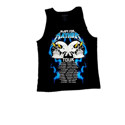 Made For Mayhem Tour Tank Top Black with Skull Graphics Men's Large ...
