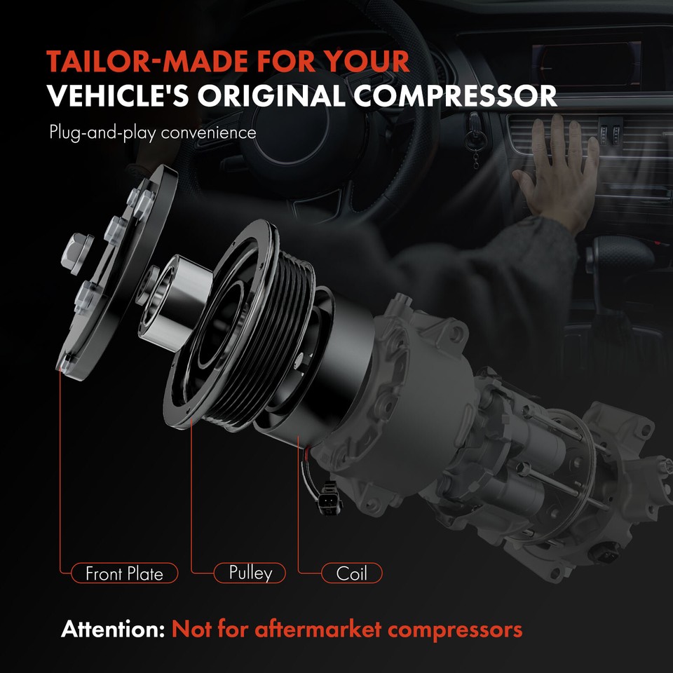 A/C AC Compressor Clutch Kit for Audi A4 Quattro A6 Quattro Q5 Q7 ...