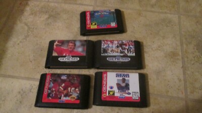 lot of 5 Sega Genesis football Games | eBay
