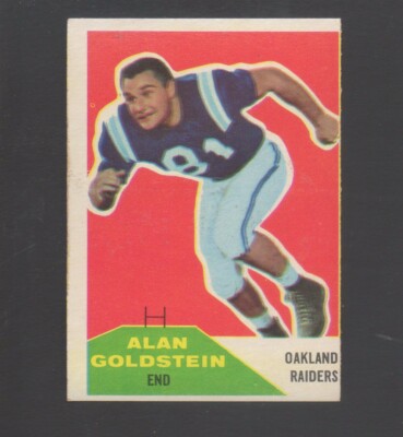 1960 Fleer Football Card #108 Alan Goldstein-Oakland Raiders Ex Card | eBay