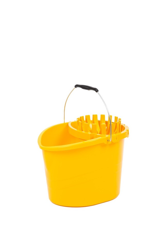Mop and Bucket Set Floor Mops 16L Wringer Mopping Industrial Plastic ...