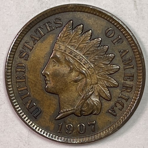 1907 Indian Head Cent Uncirculated UNC Coin #19913 | eBay