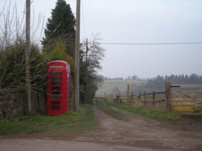 Photo 6x4 Phone box & the footpath to Rindleford Bridgnorth c2008 | eBay UK