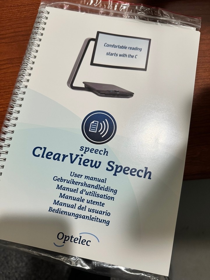 Optelec Clearview HD Speech 24" LCD Vision Magnifier Full Pg OCR +6 MON ...