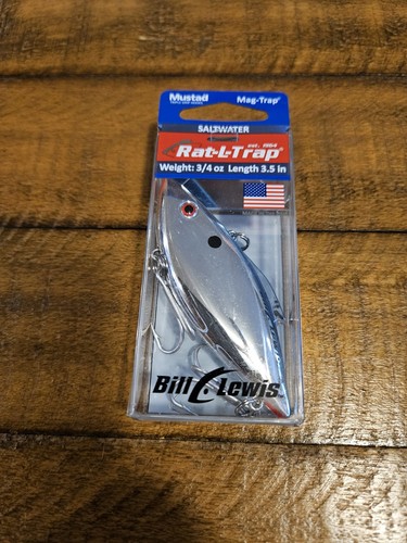 New Bill Lewis Mag-Trap 0.75oz Chrome Red Eye BLF-MG140S | eBay