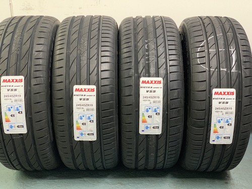 4 x 245/45 ZR19 Maxxis Victra Sport 5 VS5 102Y XL 245 45 19 - FOUR ...