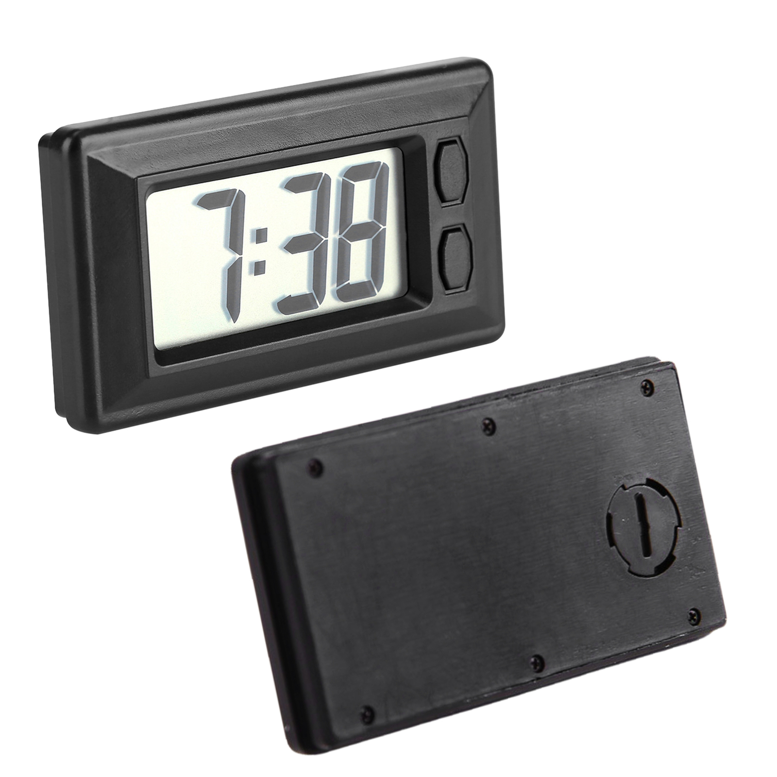 Car Dashboard Digital Clock - Small LED Clock Vehicle Adhesive Mini ...