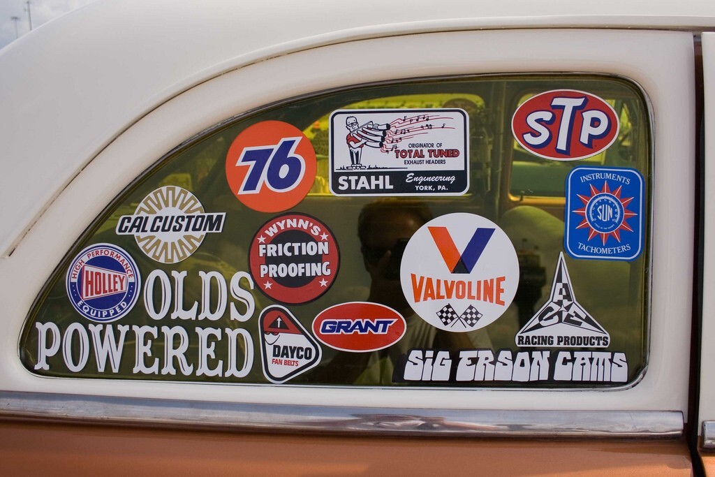 Shaggin' Wagon Decal Sticker Man Cave Rat Rod Hot Rod Vintage Garage ...
