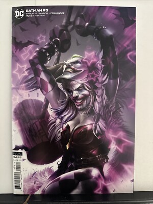 Batman #93 (2020) Variant cover; 1st battle of Punchline & Harley Quinn ...