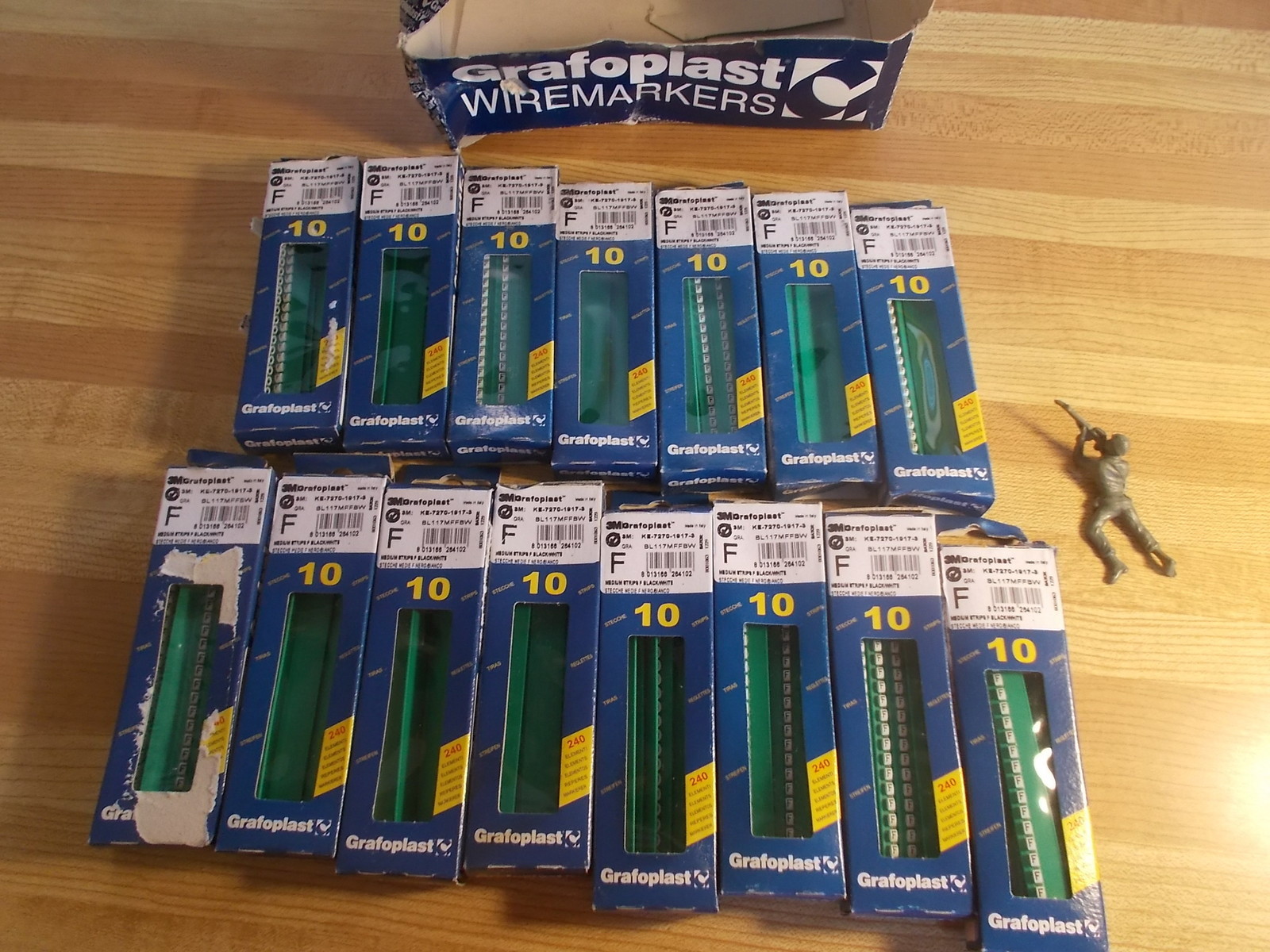 NEW 3M Grafoplast KE-7270-1917-3 "F" Labels Medium Strips, Pack of 10 ...