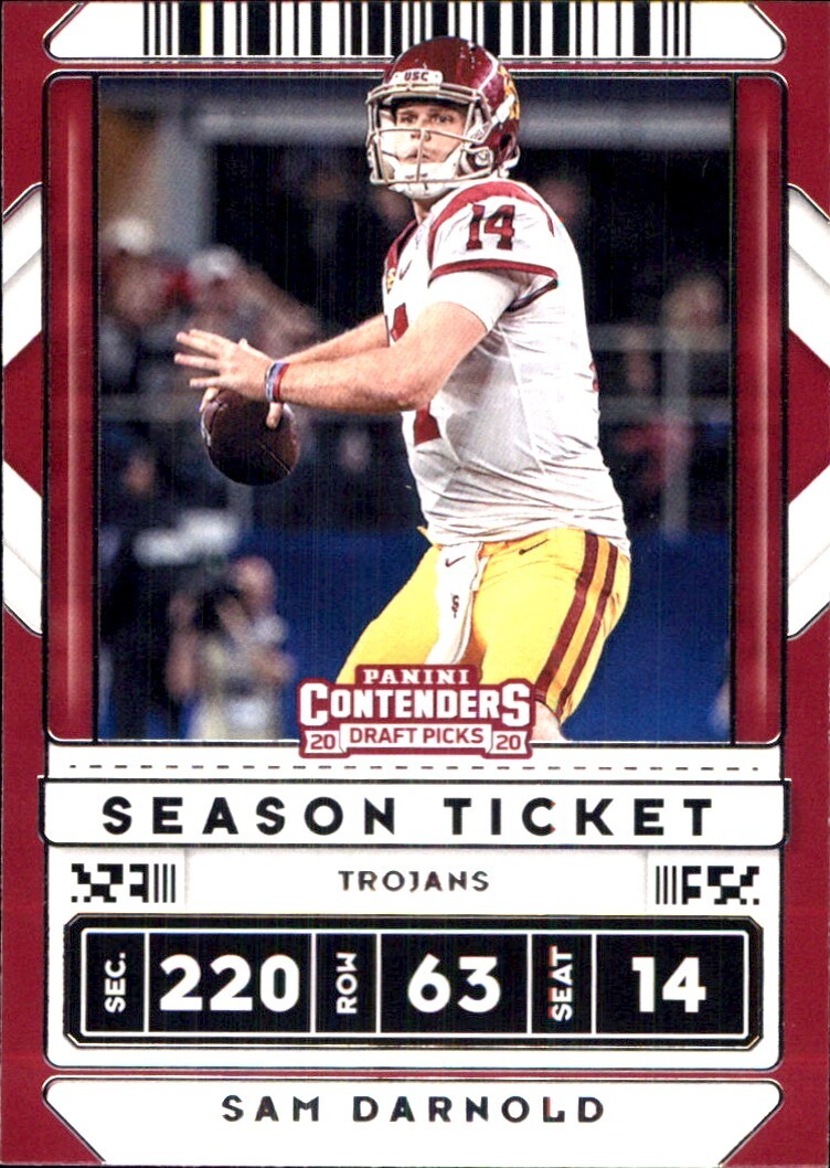 2020 Panini Contenders Draft Picks #89 Sam Darnold USC TROJANS | eBay