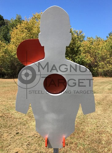 AR500 Combatant Steel Hostage Reactive IDPA Shooting Target 3/8 16x30 ...