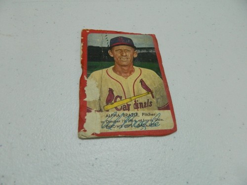 1953 Hunter Wieners Alpha (Al) Brazle St Louis Cardinals Baseball Card ...