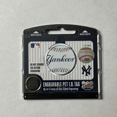 FIDO Engravable Pet Dog Cat ID Tag - New York Yankees 137365 Licensed ...