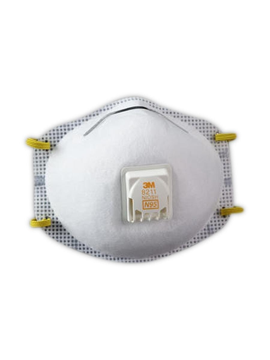 3M 8211 N95 Exhalation Valve Particulate Respirator - 10 Piece for sale ...