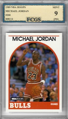 1989 NBA Hoops Michael Jordan #200 Graded FCGS 9 MINT (PD) S208 | eBay