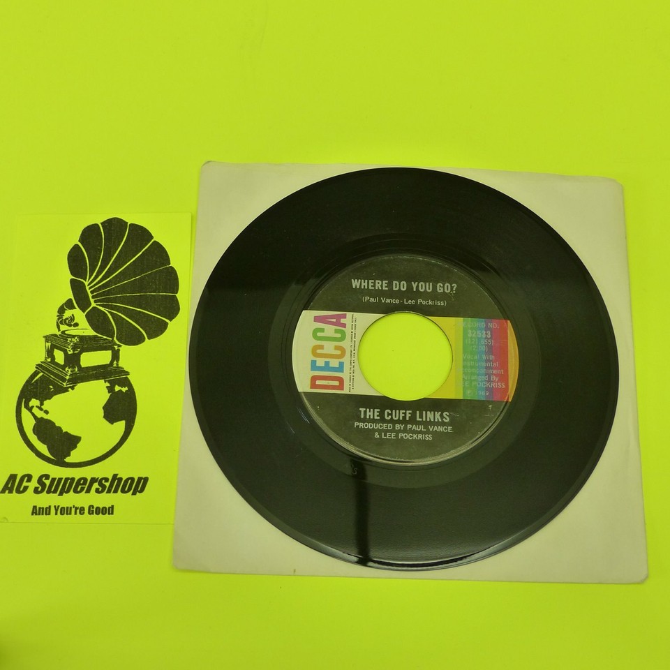 The Cuff Links Tracy / Where Do You Go - 45 Record Vinyl Album 7" | eBay