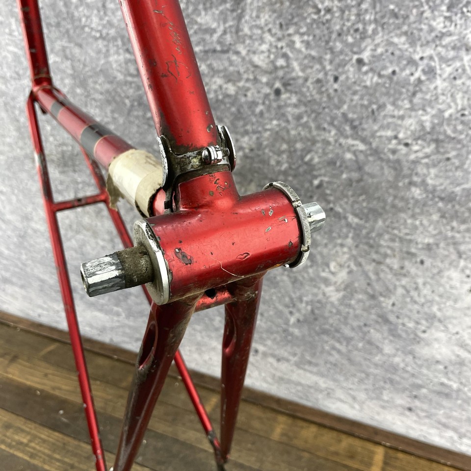 Vintage Motobecane Road Bike Frame 59cm Tall France Lugged Steel 70s ...